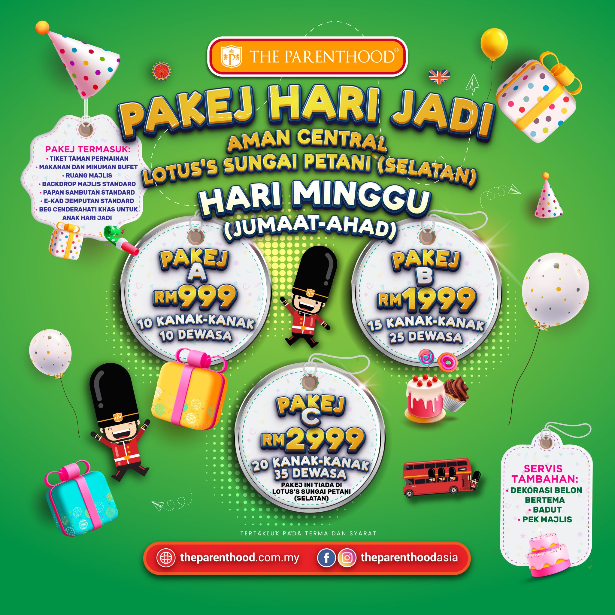 Party Packages – The Parenthood